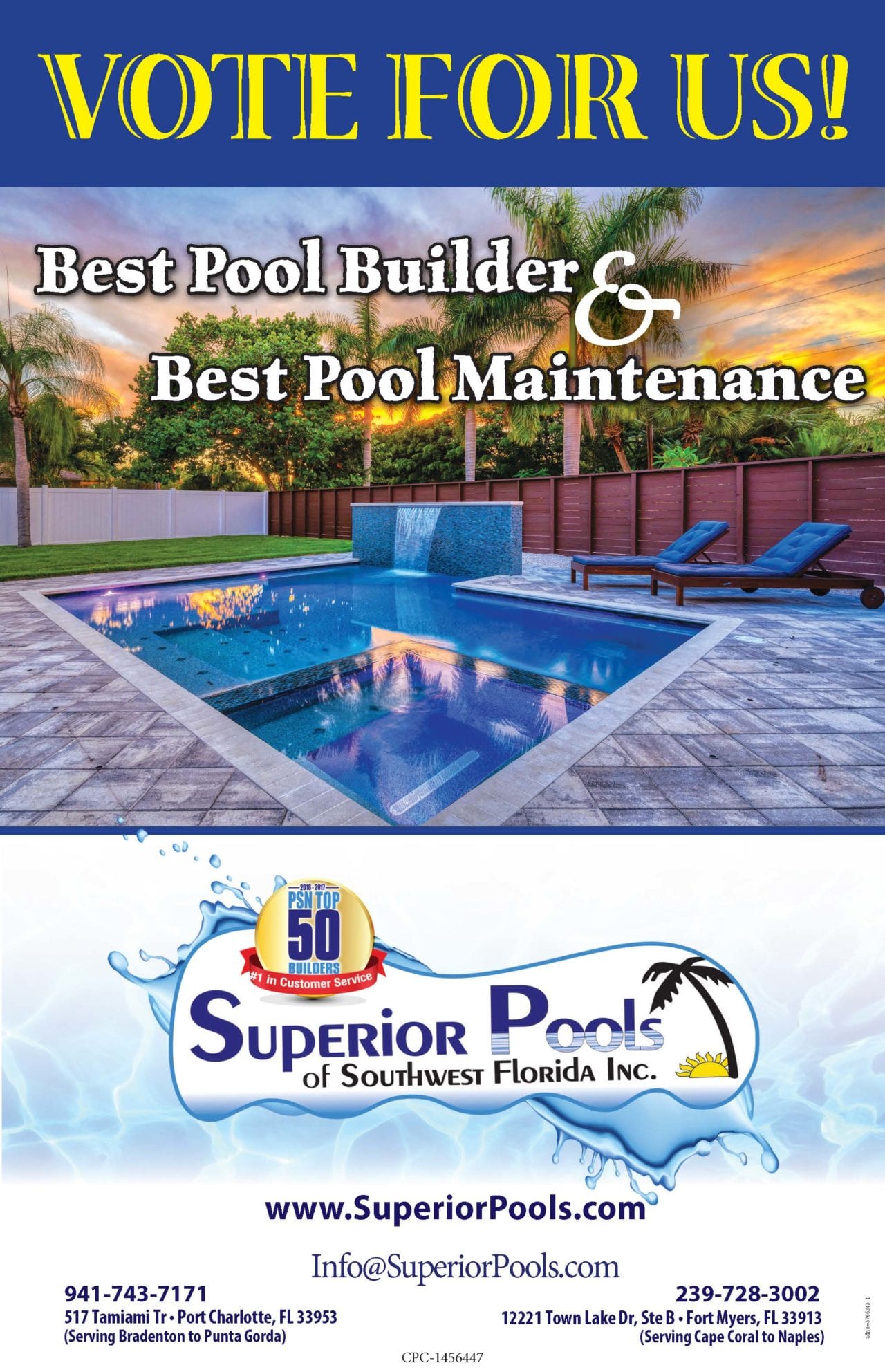 Vote for Us - Superior Pools Of Southwest FL